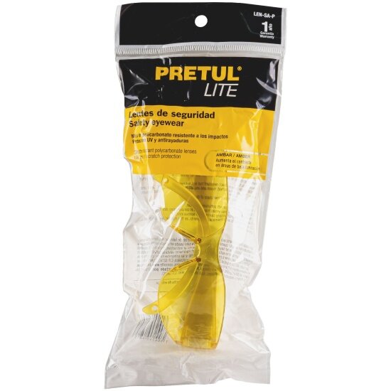 Очки Pretul защитные желтые LEN-SA-P 20403