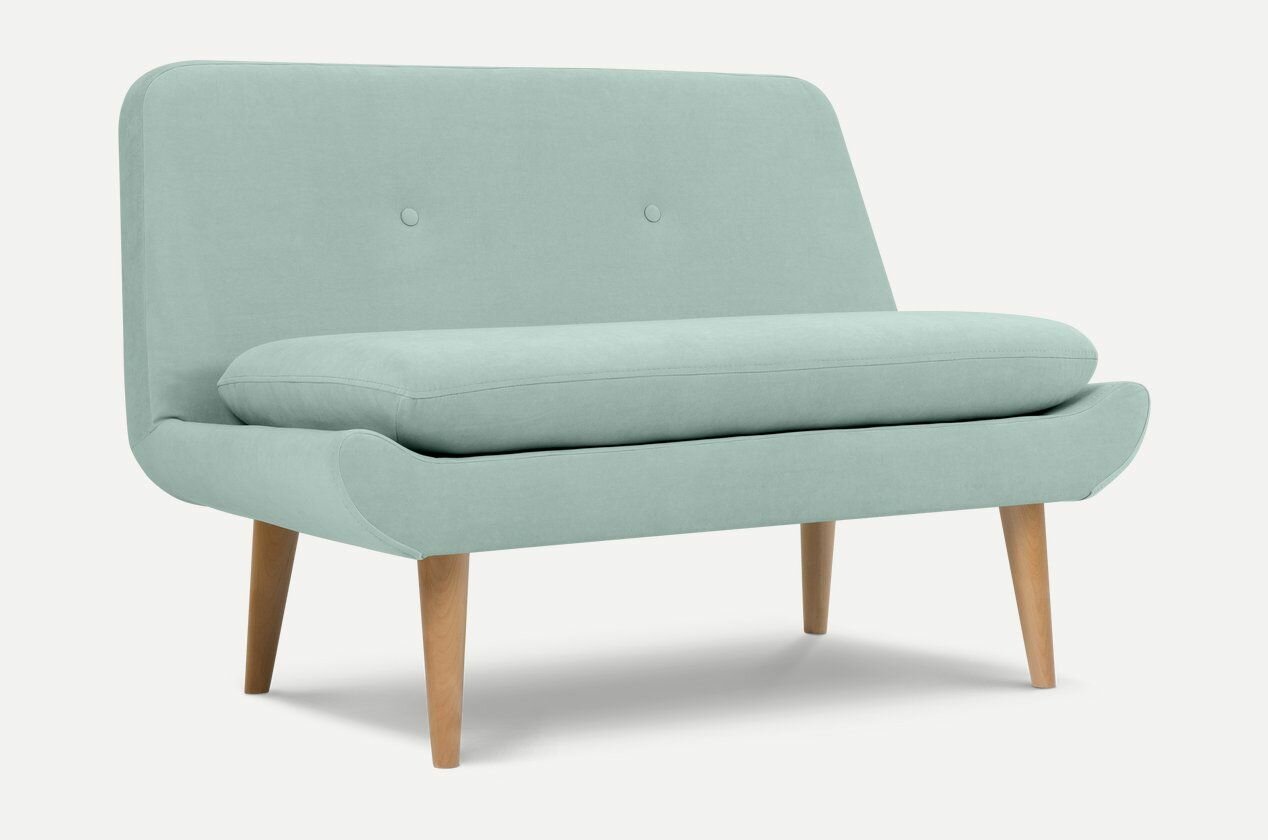 Диван прямой Divan.ru Винси Велюр Мятный, 122х75х82 см, искусственный велюр, зеленый