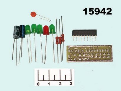 Радиоконструктор светодиодный индикатор уровня сигнала (AN6884)
