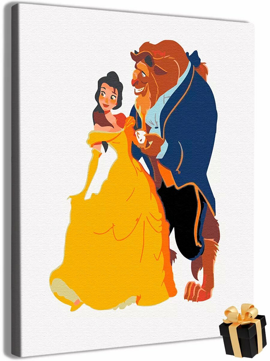 Картина по номерам Красавица и Чудовище