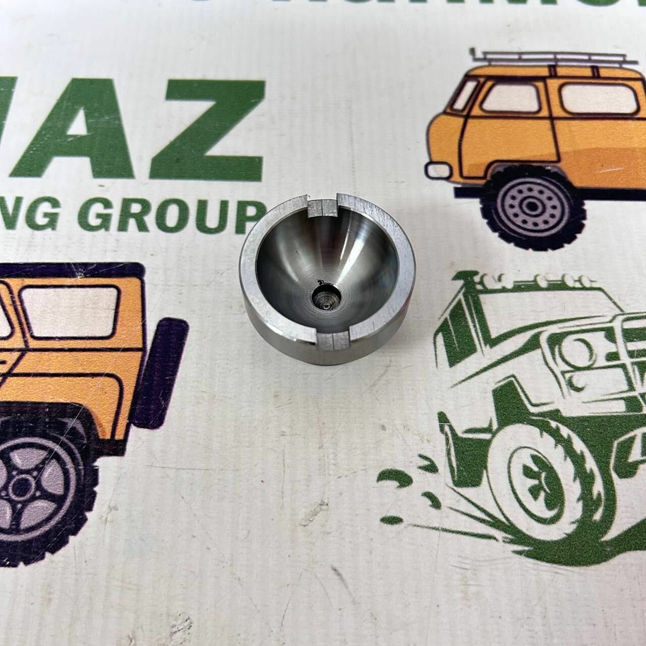 Опора шкворня УАЗ ремонтная, мост Спайсер/Гибридный, нового образца (2 уса) "Ваксойл" усиленная