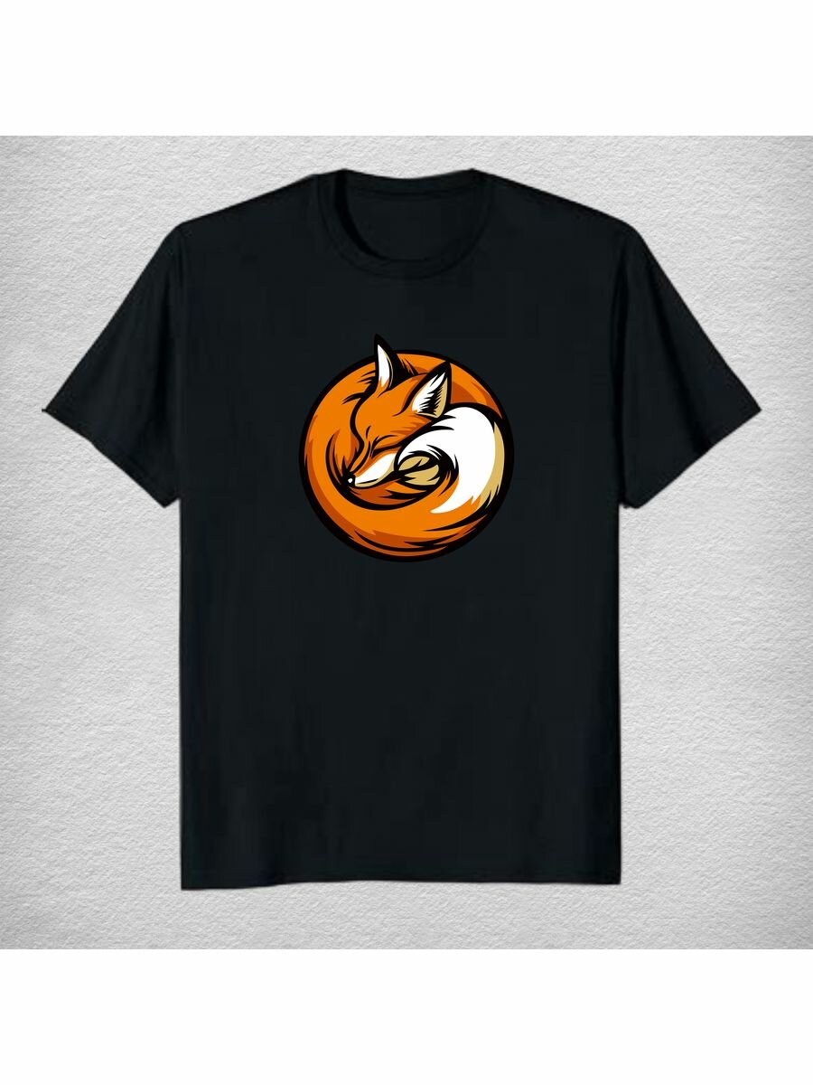 Футболка лиса в клубке