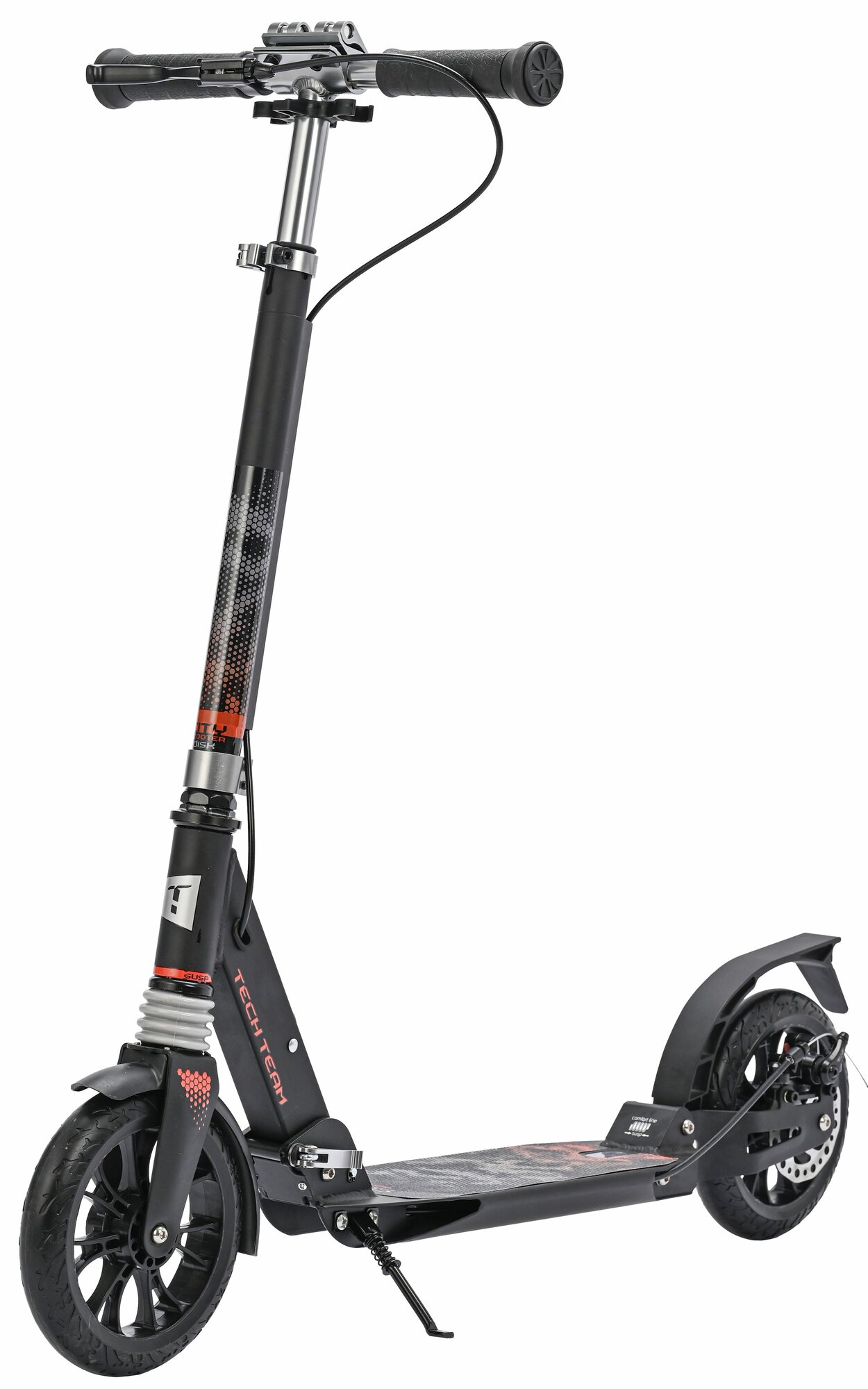 Самокат Tech Team City scooter Disk Brake red