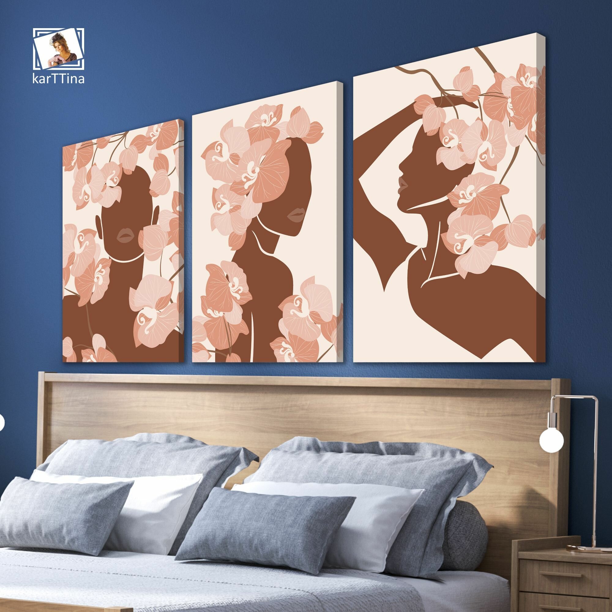 Картина на стену, интерьерная "незнакомка 2", 150 см х 70 см