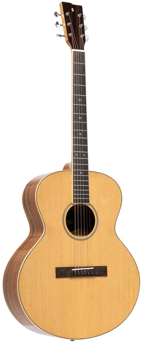 STAGG SA45 O-AC - акустическая гитара, форма оркестрал, верхняя дека: ель, задняя дека: акация, цвет натуральный