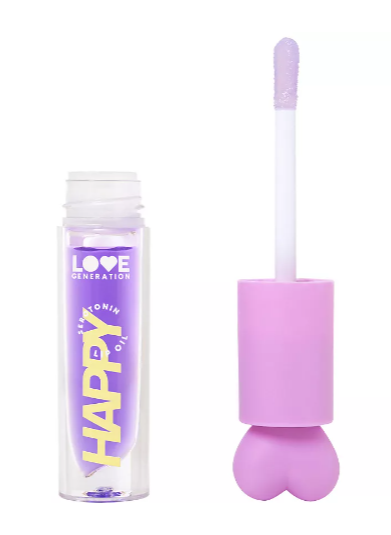 Масло для губ Love Generation Be happy, тон 04 прозрачно-фиолетовый, 2,3 мл