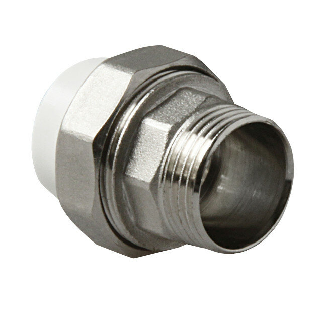 PRO AQUA Муфта полипропиленовая разъемная американка 25 мм х 3/4 НР наружная резьба