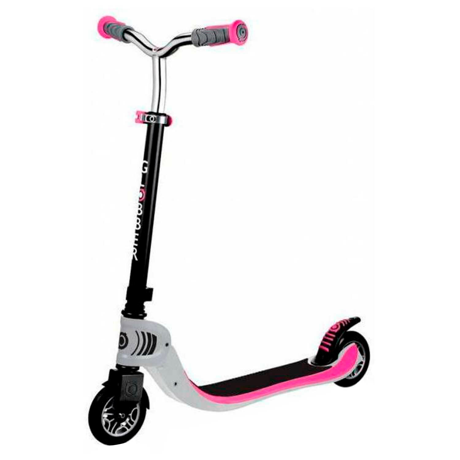 Самокат детский Globber Foldable Flow 125 Бело-Розовый