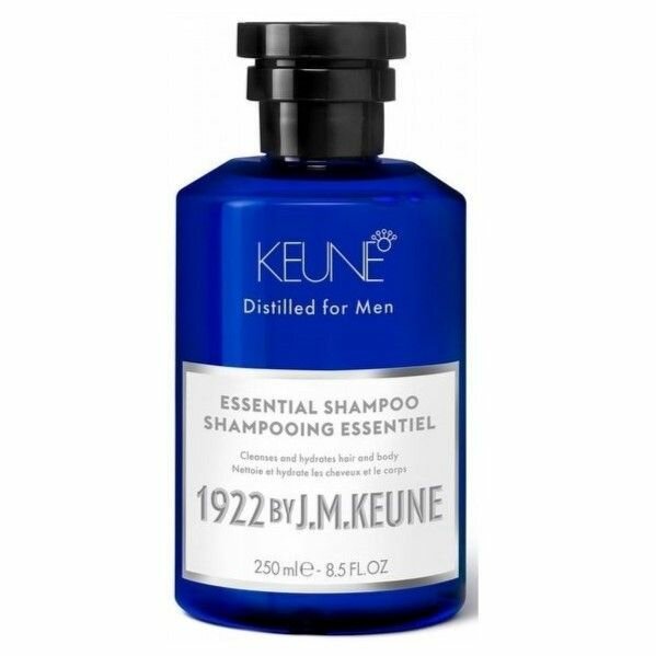 1922 by J.M. Keune Essential Shampoo Мужской Универсальный Шампунь для волос и тела, 250 мл
