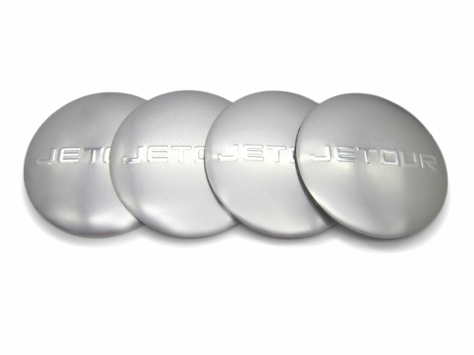 Наклейки на колесные диски JETOUR silver D-60 mm