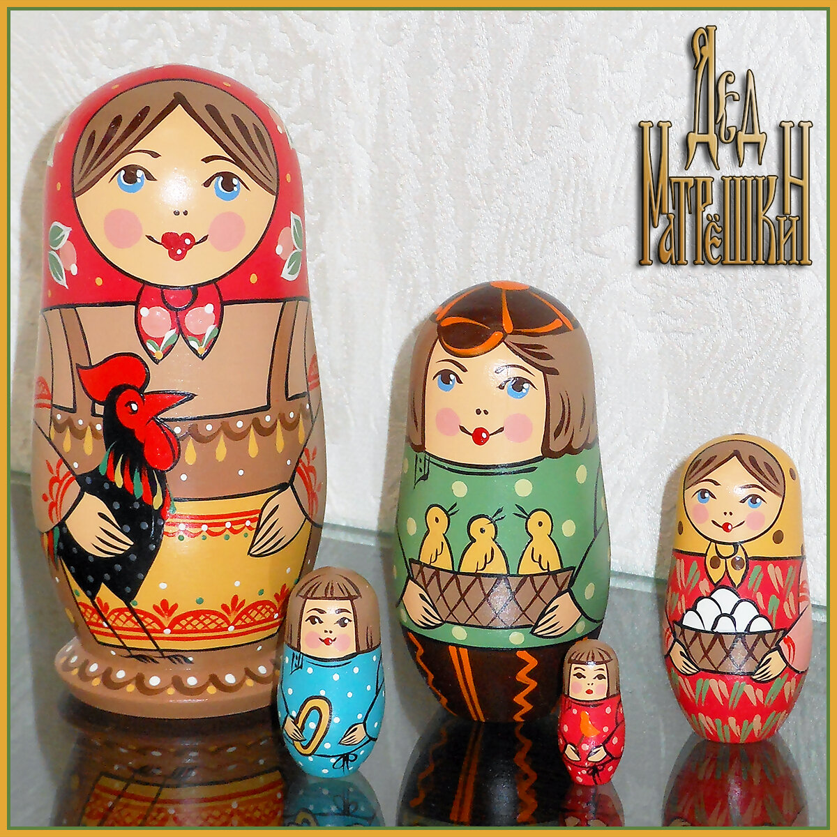 Матрёшка деревянная 5-местная 11см "Сергиево-Посадская"