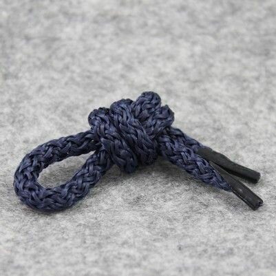 Ручка-шнур 4 мм №32 (синяя) 35 см с пластиковыми наконечниками (100 шт)