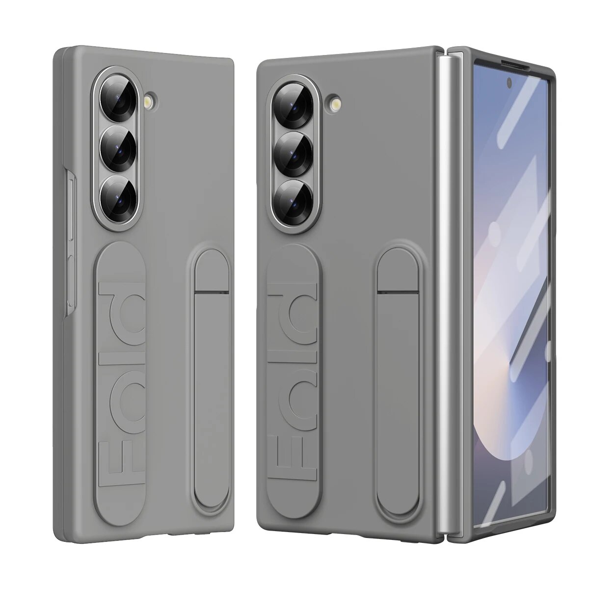 Силиконовый чехол для Samsung Galaxy Z Fold 6, серый