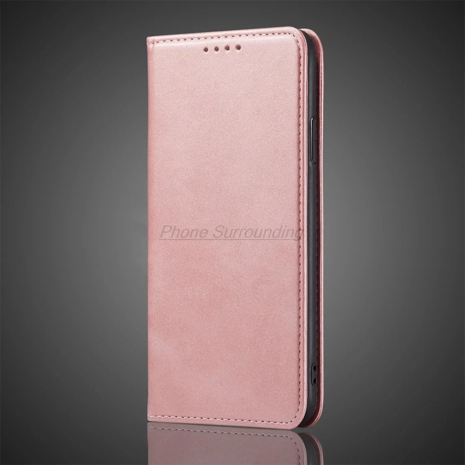 Кожаный чехол для Oneplus 9RT 5G/1+9RT 5G, держатель для карт, Розовый, Just Case, PCX-Rose Gold