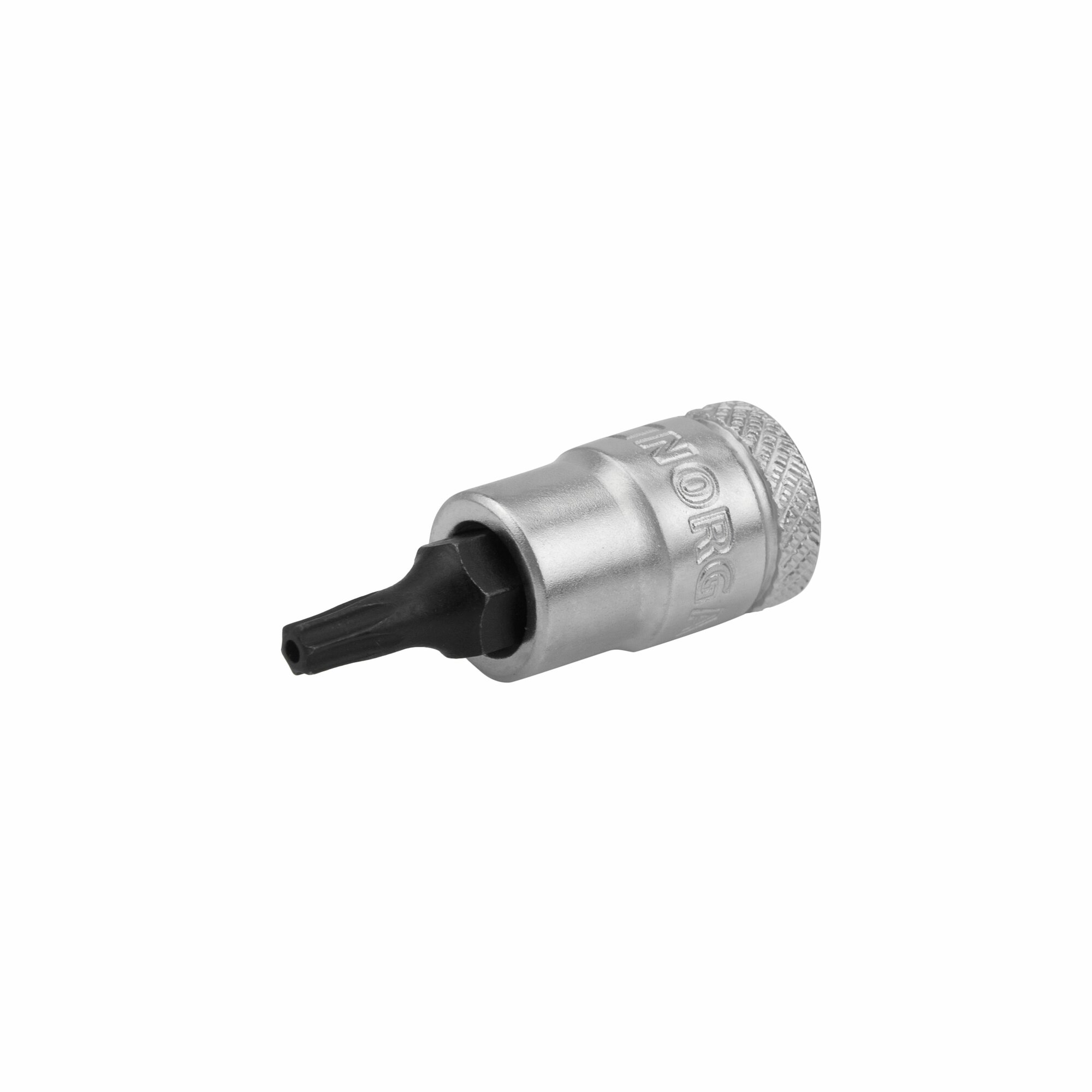Головка с битой TORX T15 NORGAU Industrial , квадрат 1/4" из стали CrV с шлифованной поверхностью