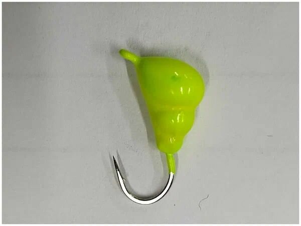 Мормышка вольфрамовая Муравей ухо цвет: Желтый 4мм 1гр 10штук