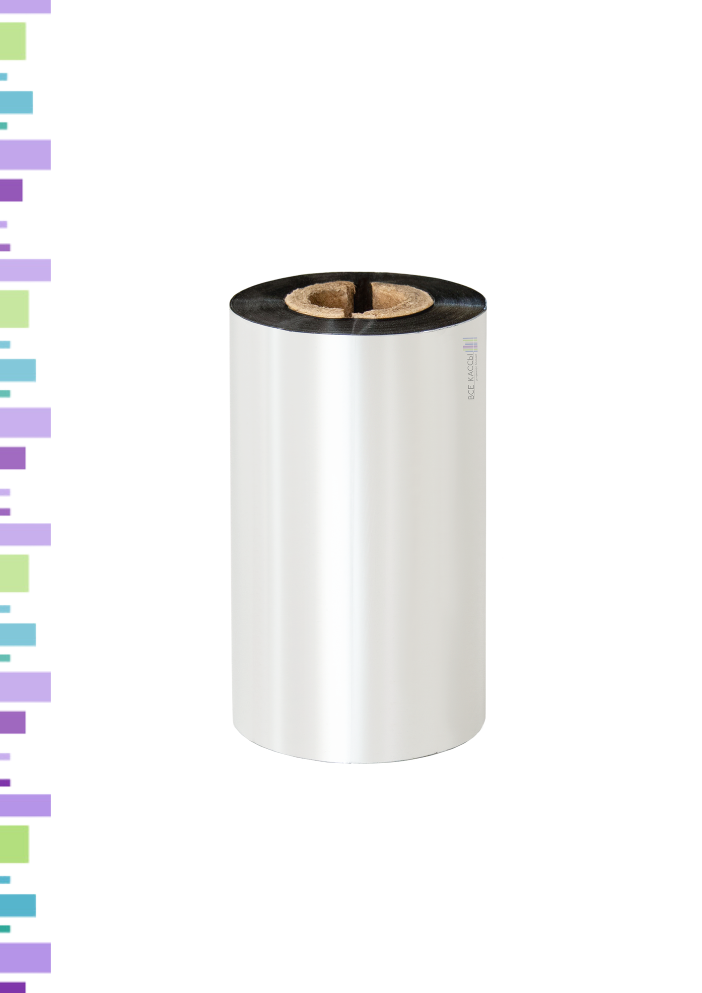 WAX(Воск) 57ммх74м, 1шт, Красящая лента, втулка 57