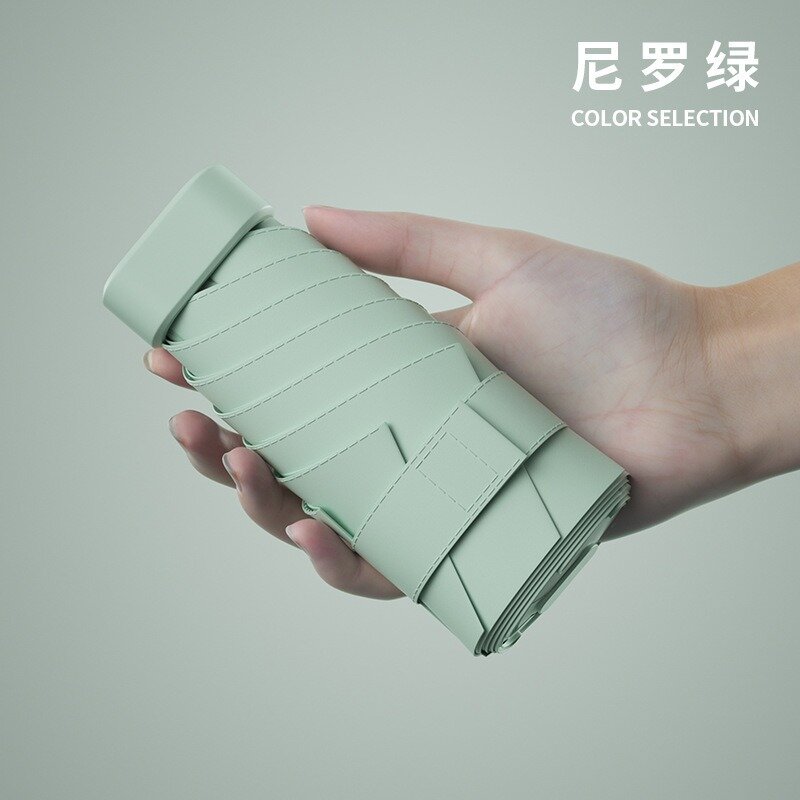 Черный виниловый плоский зонт портативный мини складной карточный зонт от солнца дождевой зонт ручной солнцезащитный зонт для женщин защита от солнца УФ-защита