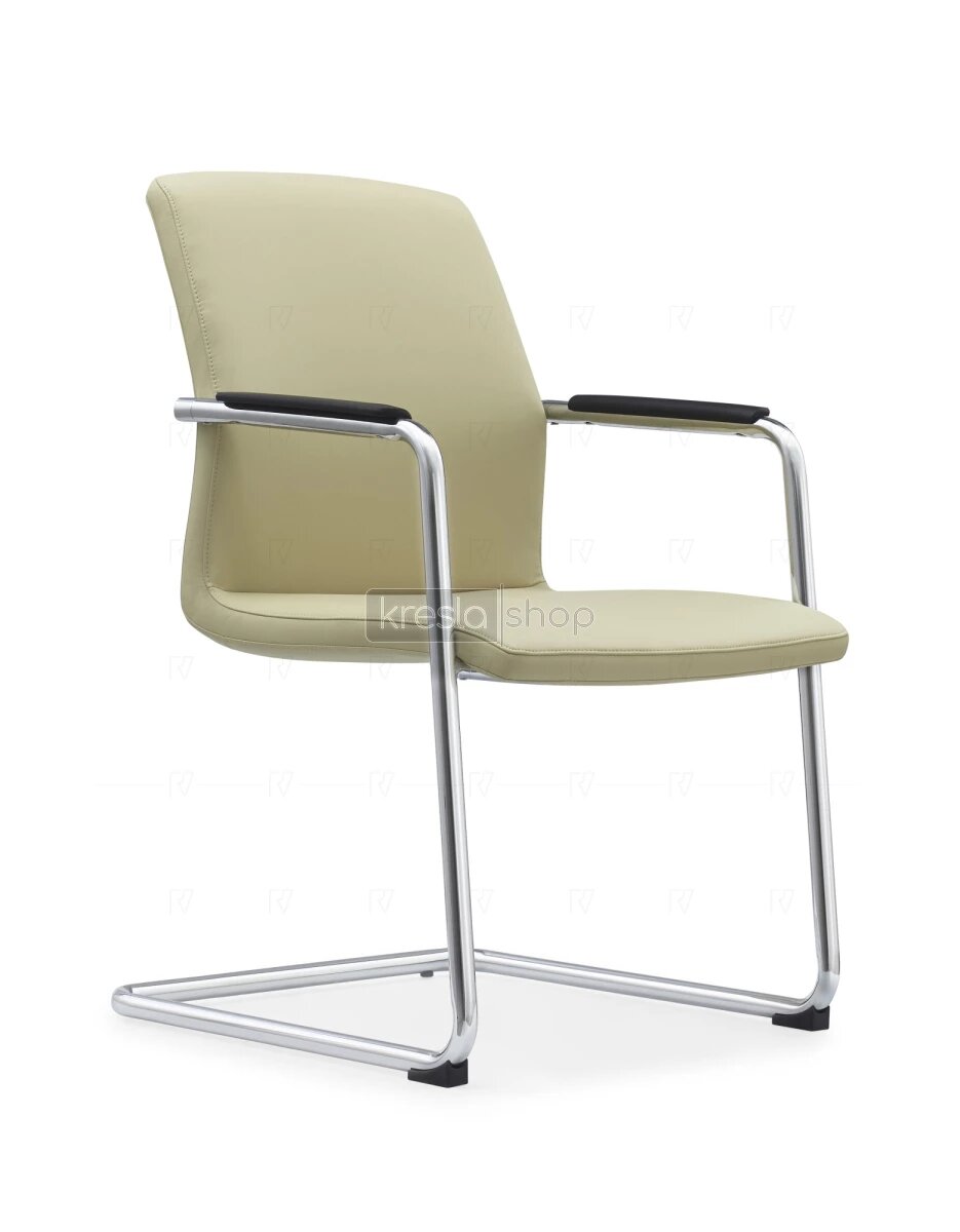 Конференц-кресло Riva Design Amore C2412 бежевая премиум экокожа