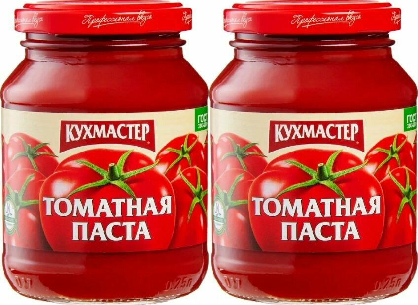 Кухмастер Томатная паста, 270 г, 2 шт.