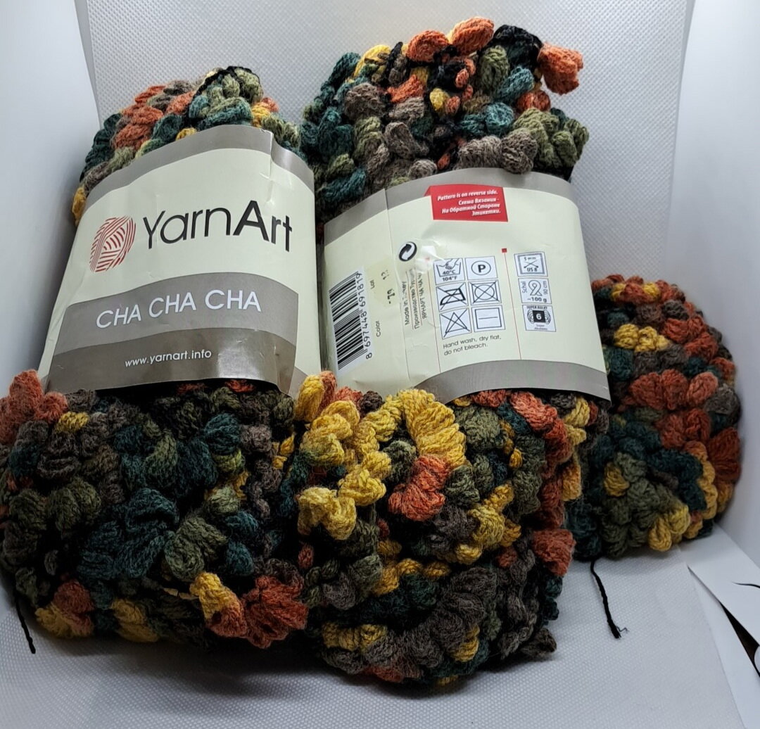 Фантазийная пряжа с петельками "Ча Ча Ча" №729 (3 мотка по 100 г.)