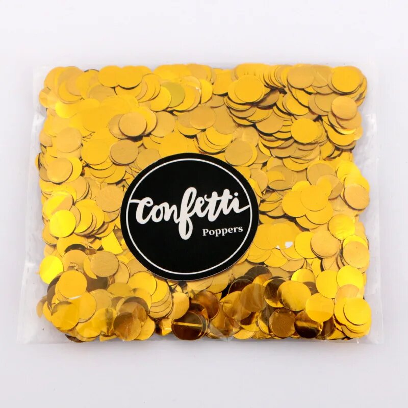 Бумажное конфетти MOONBIFFY разноцветное Gold
