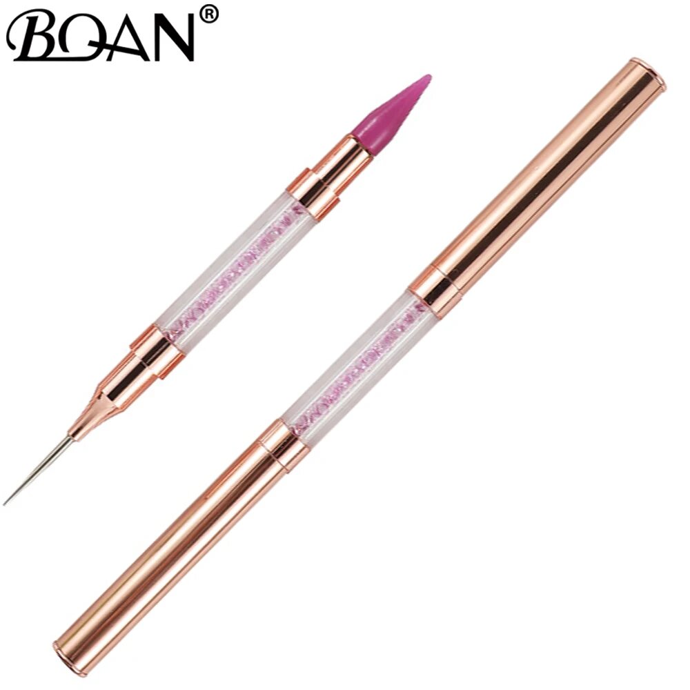 BQAN ручка для ногтей с кристаллами purple