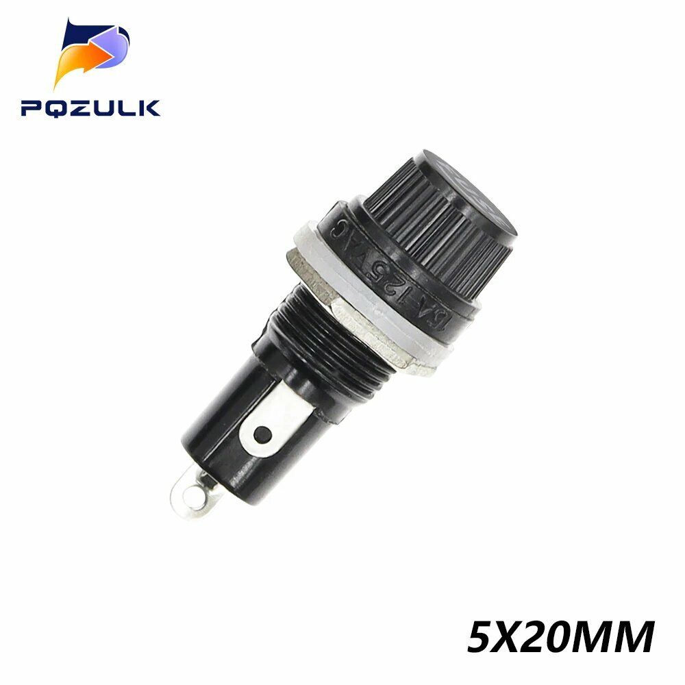 5 шт. стеклянные держатели предохранителей PQZULK 5*20/6*30mm 1.5A, 5pcs 5x20mm