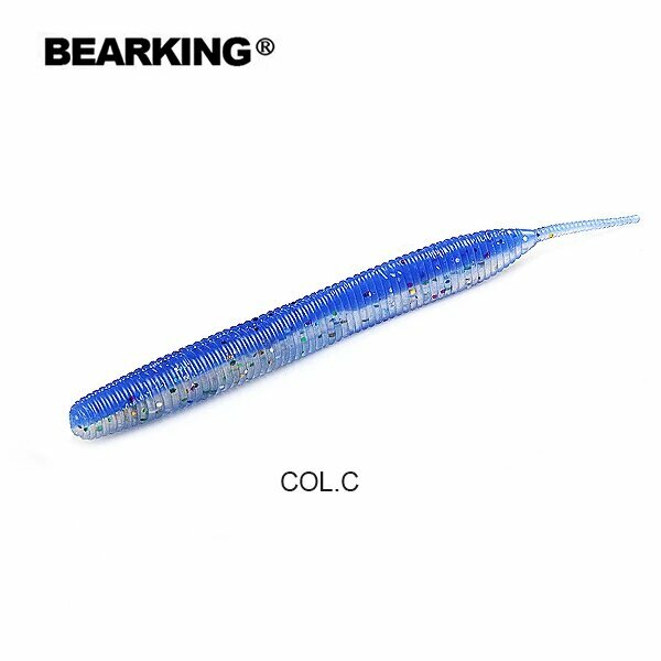 Силиконовые приманки BearKing 10см Синий, COL.C