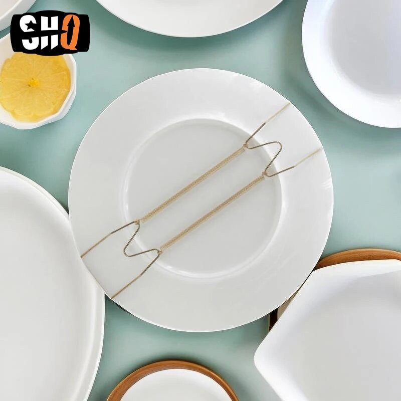 Вешалка для тарелок золотистая 8 inches