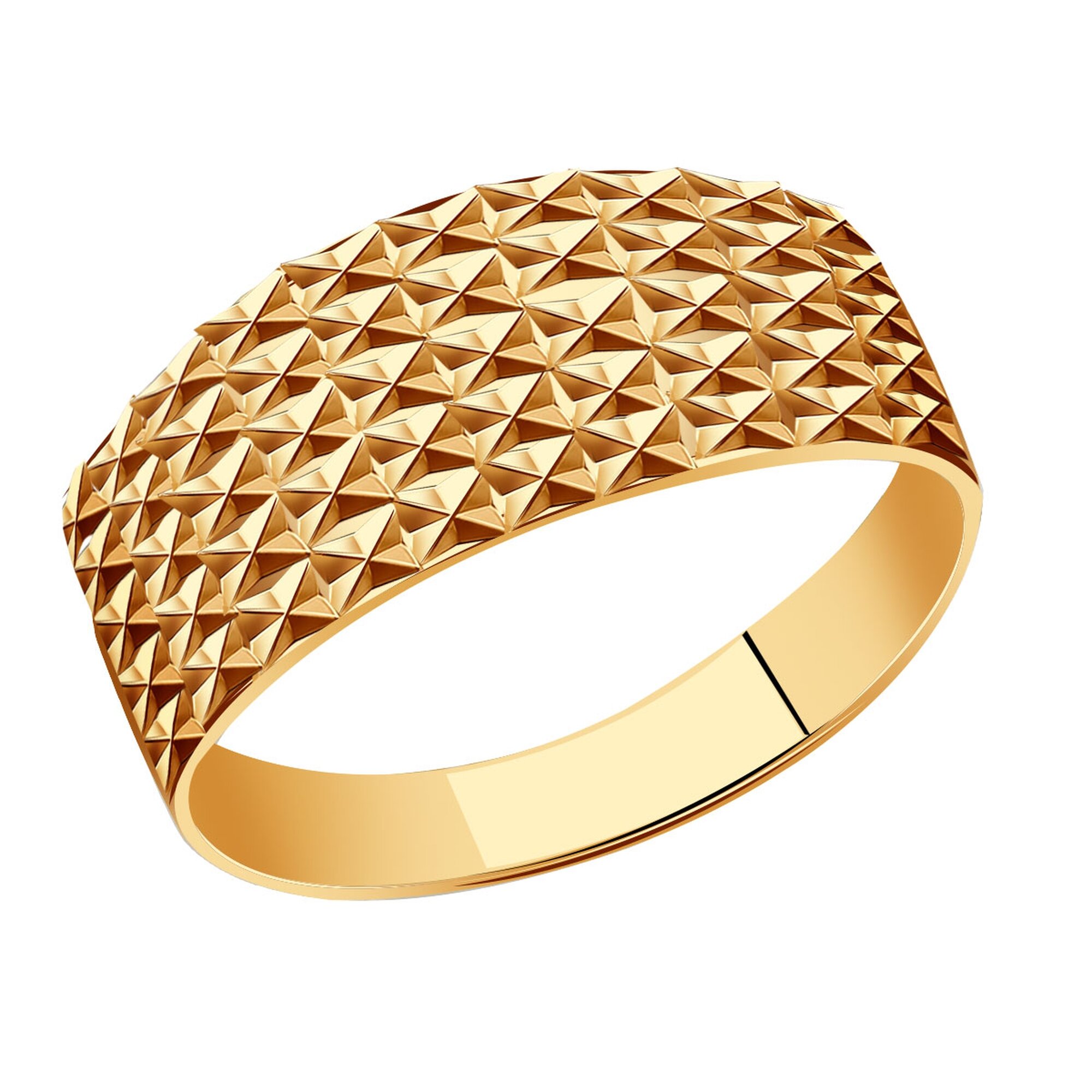 Кольцо, красное золото, 585 проба