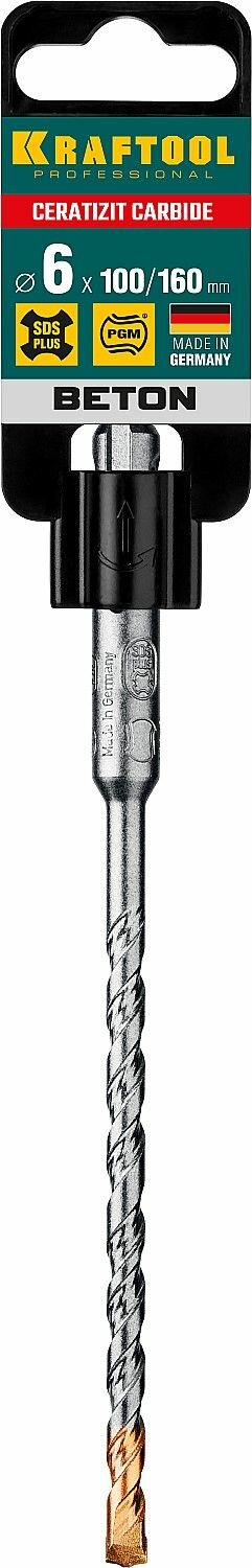 KRAFTOOL Cerazit Carbide, 6 х 160 мм, SDS-plus бур (29320-160-06)