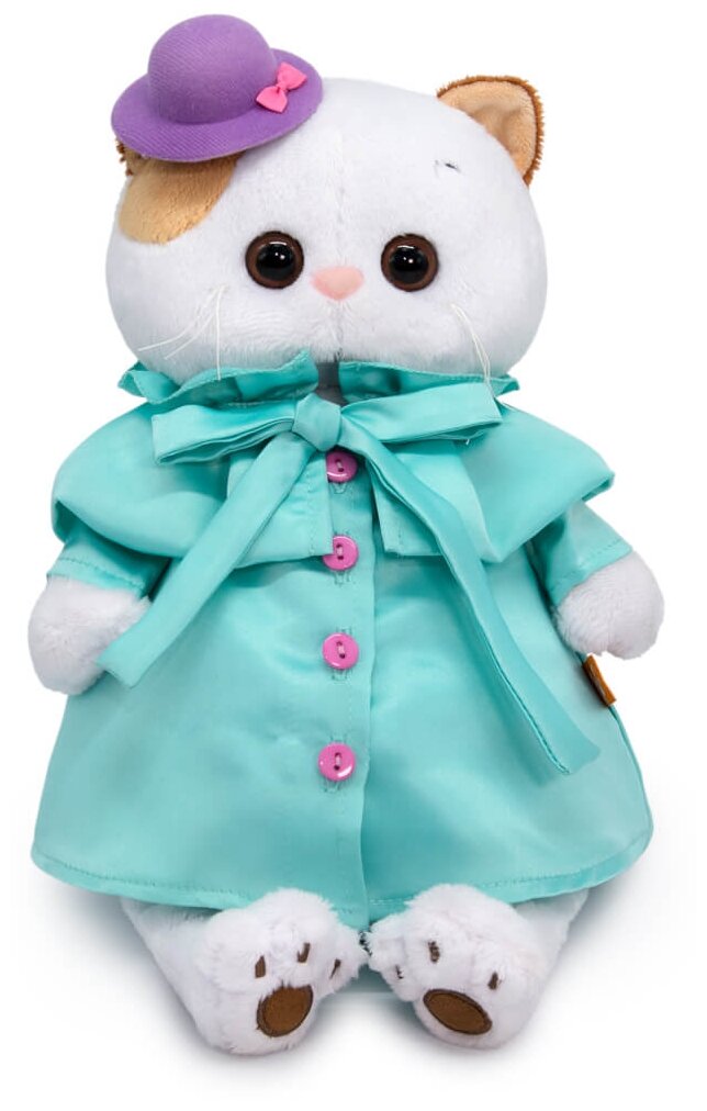 Budi Basa Мягкая Игрушка Кошечка Ли-Ли в плаще и шляпке (24см) (в подарочной коробке) LK24-102