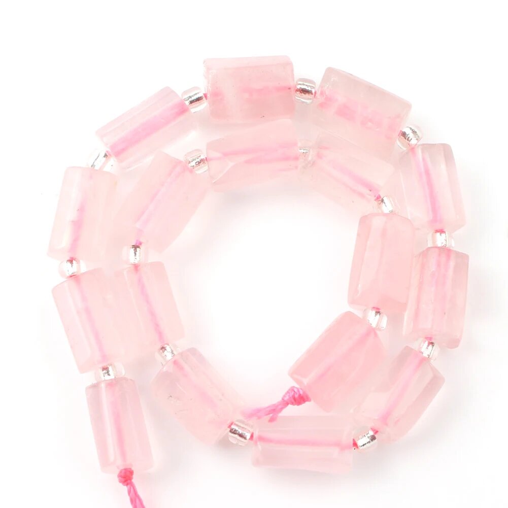 Черный турмалин, бусины, NPCXSZ Розовый, rose quartz