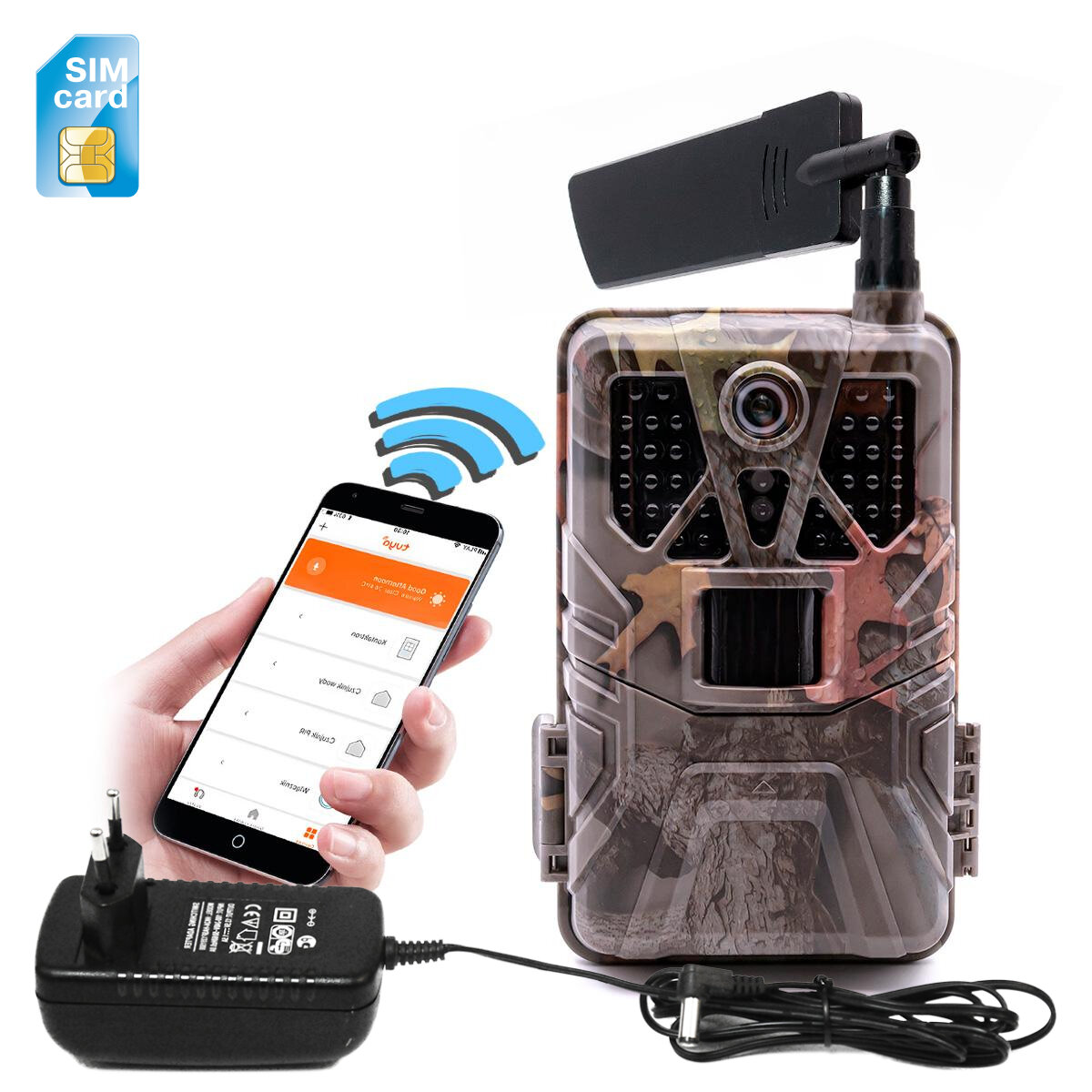 Уличная 4К/4G фотоловушка Filin HC-910 Pro-4K-TUYA (Ориг) (F84018LU) с приложением TUYA для охоты с записью на SD-карту и в облако. Облако, e-mail,