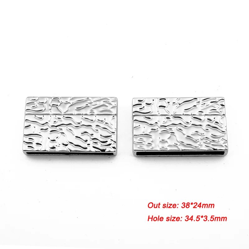 Магнитные застежки серебряные, 38*24мм, Style 26