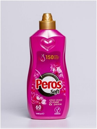 PEROS концентрированный кондиционер для белья "Роза" (розовый) 1440мл