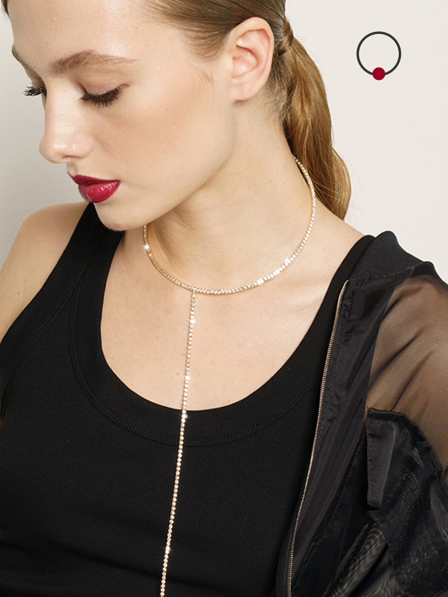 Чокер, кристаллы Swarovski