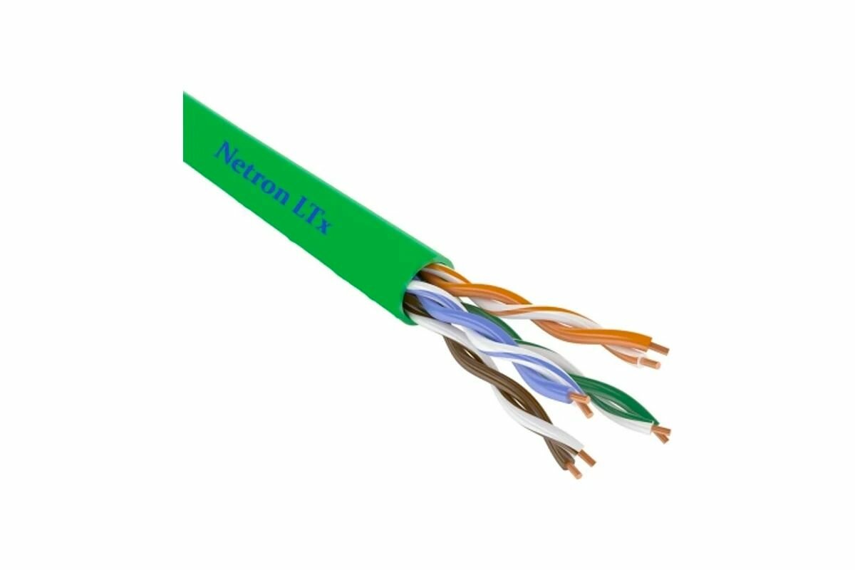 Кабель витая пара Netron U/UTP Cat 5e PVC нг(А)-LSLTx 4х2х0,52 32514