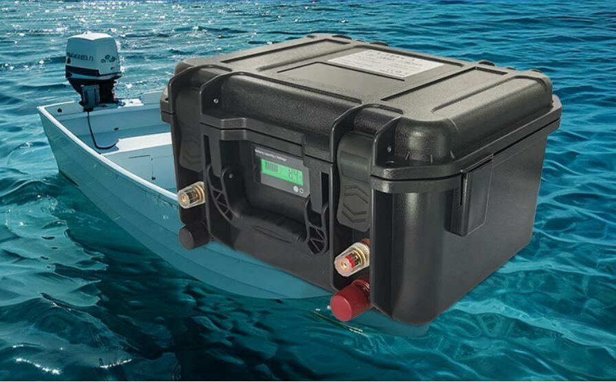 Тяговый аккумулятор LiFePO4 12V 80Ah литий-железо-фосфатный аккумулятор для лодочного мотора