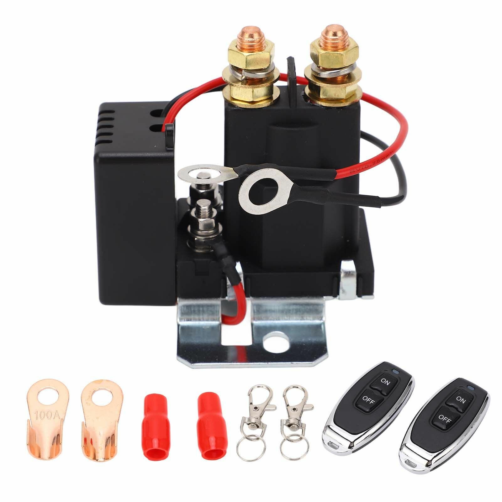 12 В 500 А реле дистанционного управления с защитой от утечки, выключение автомобильного аккумулятора, реле главного выключателя с дистанционным управлением
