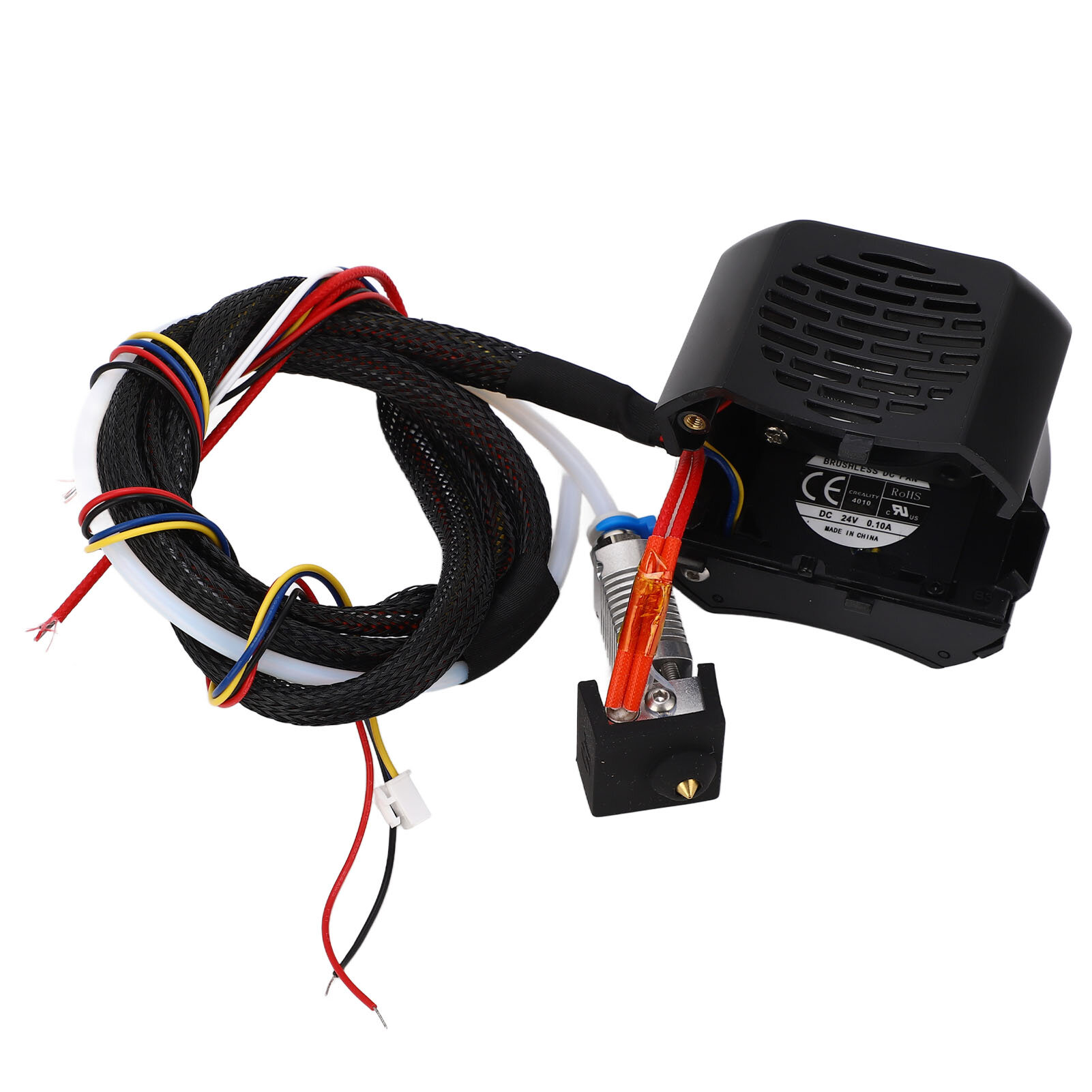 Комплект горячего сопла 3D-принтера с двойным вентилятором для Ender 3 V2 DC24V, нержавеющий и прочный материал