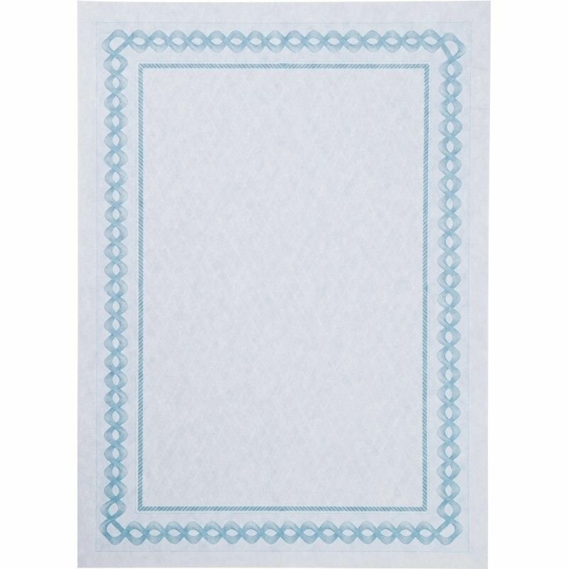 Сертификат-бумага Attache синяя рамка, А4, ID4, 25 шт