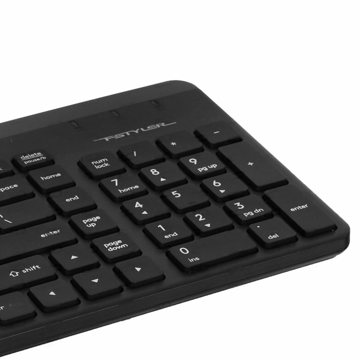 Клавиатура проводная A4TECH Fstyler FK25, USB, 103 кнопки, черная, 1530215