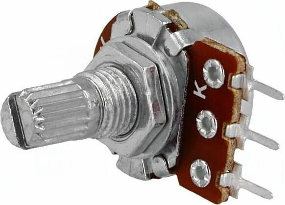 Потенциометр SR Passives R16148-1A-2-A100K осевой однооборотный 100кОм 63мВт 20% THT 6мм 1 шт