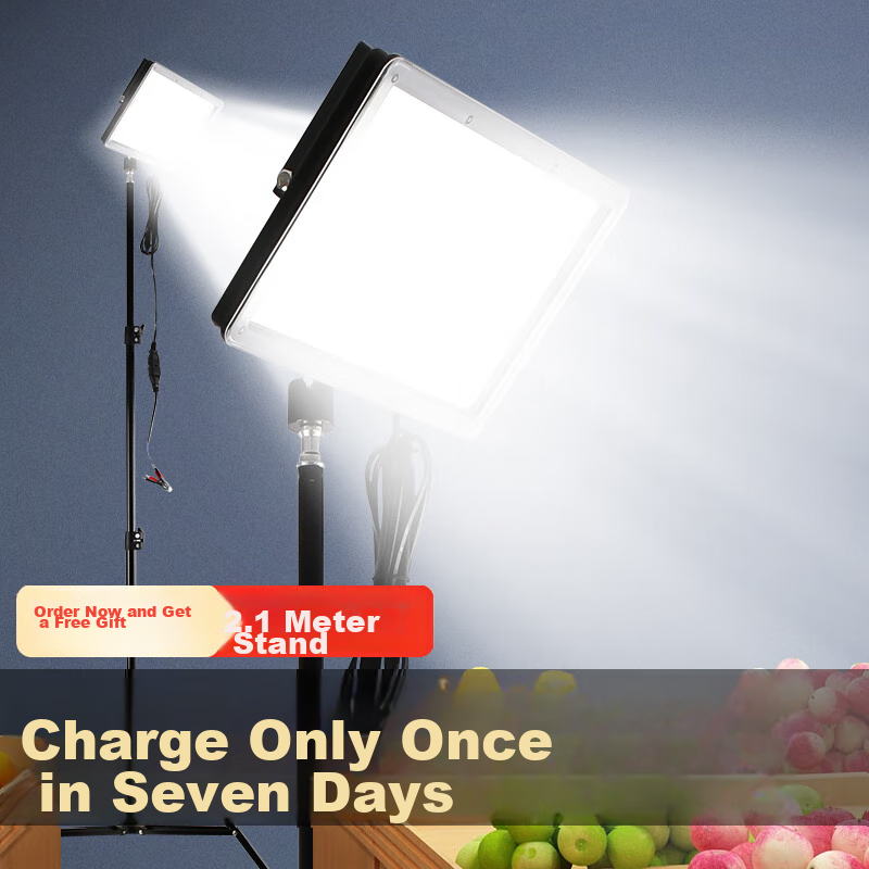 Datouren Portable Night Market Stall Light, Rechargeable LED Light, Street Vendor Essential, Mobile Outdoor Lighting, High-Intensity Bracket, Wilderness Camping Light