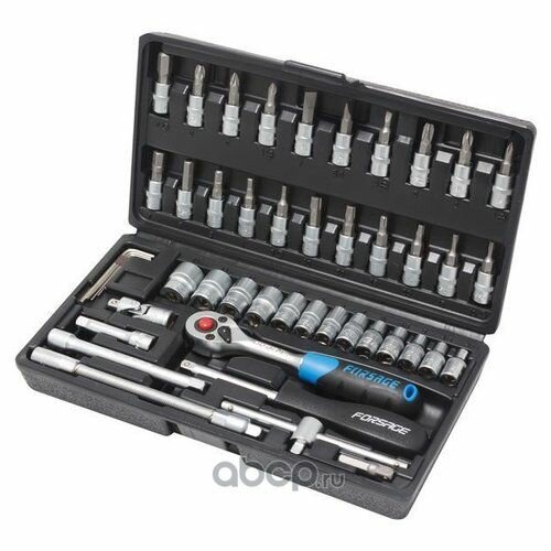 Набор инструмента 46пр. 1/4(6-гран.)(4-14мм) FORSAGE F24625