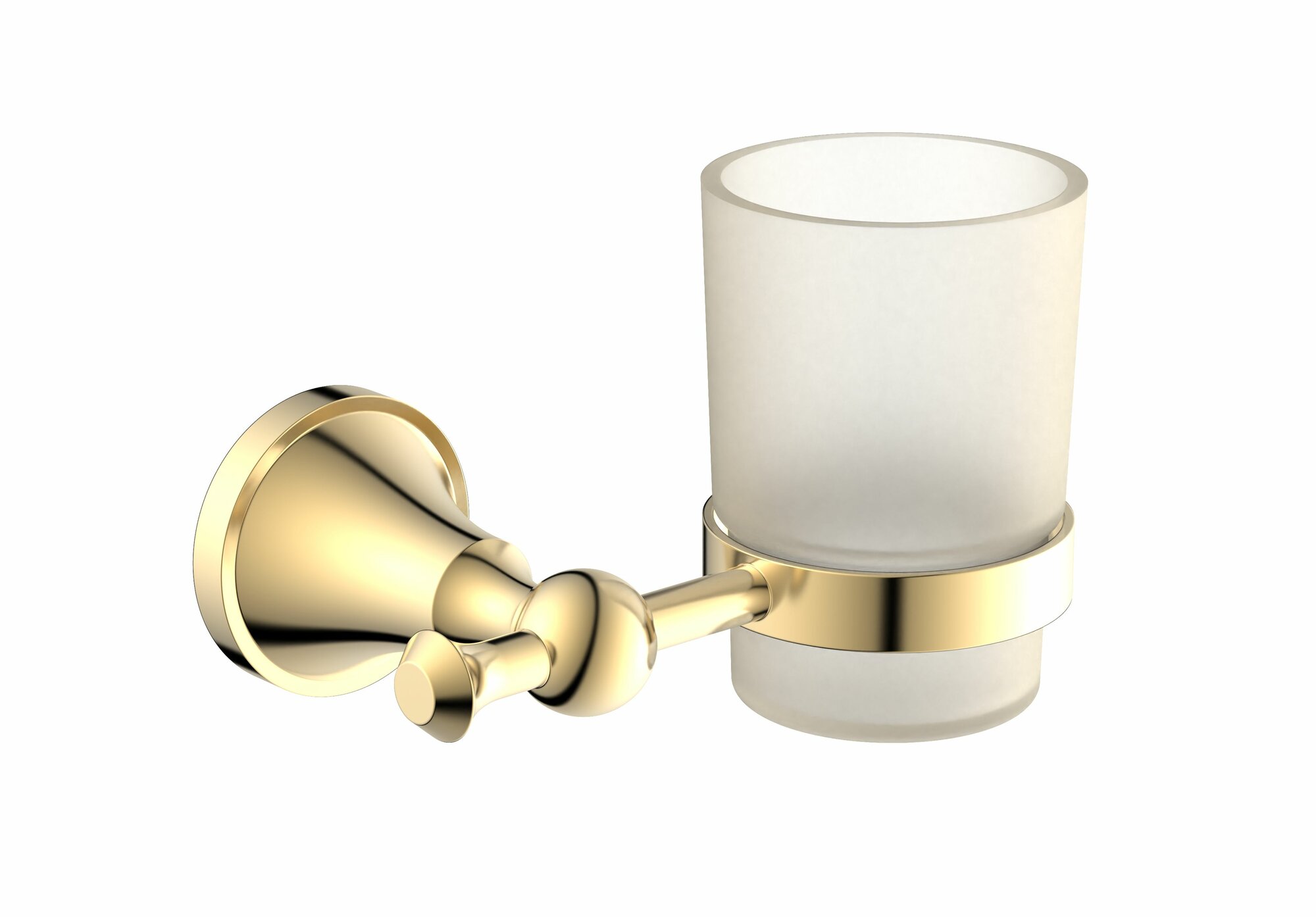 Настенный стакан для ванной Diadonna D8006J для зубных щеток, стеклянный