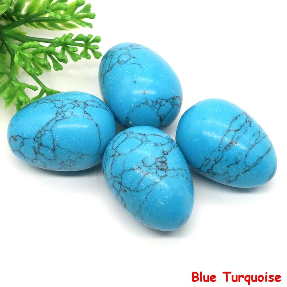 Яйца из бирюзы Blue Turquoise, 5 шт.