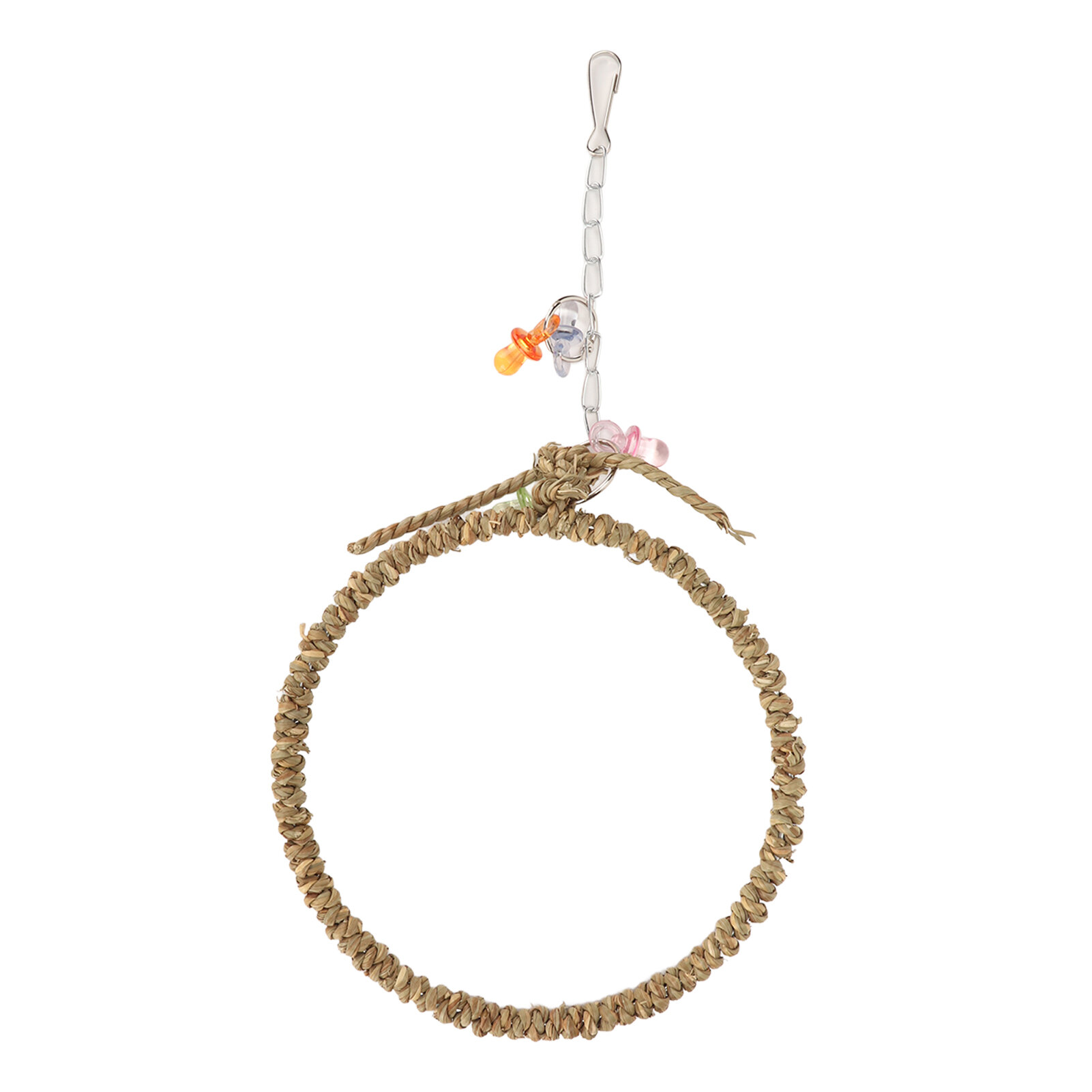 Веревка для птиц, качели для окуня, безопасное жевание, устойчивое к укусам, подвесное кольцо, игрушка-качалка для волнистых попугаев